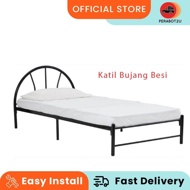 P2U HL Metal Single Bed Frame / Single Metal Bed Frame / Single ...