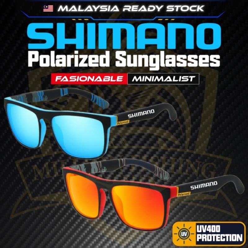 【gl004】shimano Polarized Sunglasses Uv400 Cermin Mata Mens Driving