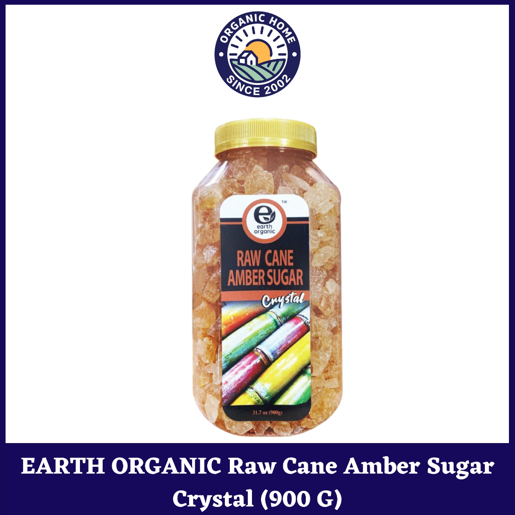 Earth Organic Raw Lump Suga (1kg) /Amber Sugar (900g) /Red Cane Crystal ...