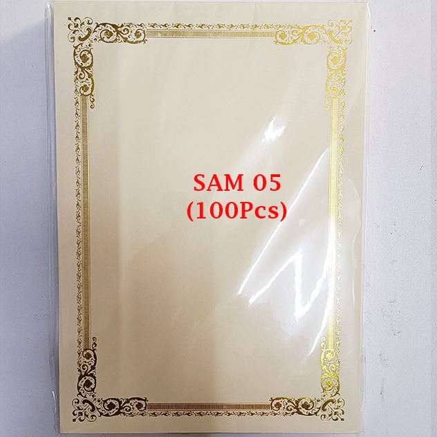 Kertas Sijil/ Certificate Paper 100Pcs/20Pcs 160gsm | Shopee Malaysia