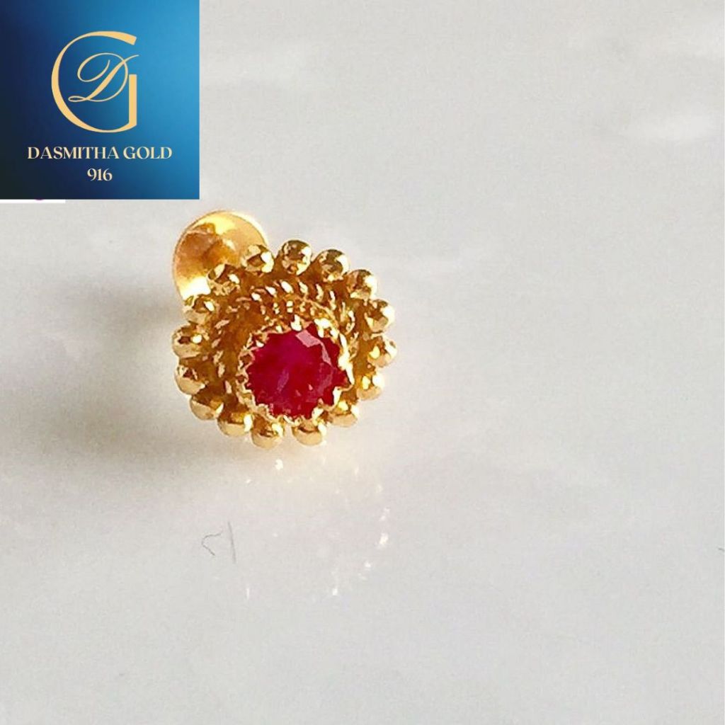 Dasmitha Nayantara nose pin 7mm mukuthi | Shopee Malaysia