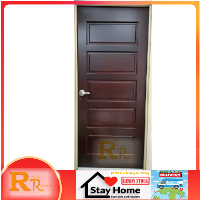 32" x 81" Black- RR36B55 Full Solid Door | Pintu Kayu | Pintu Murah | Wooden Door | Shopee Malaysia