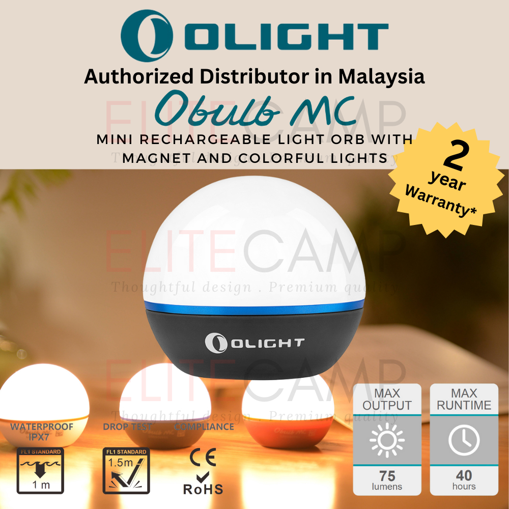 Olight Obulb MC Multi-Color Wireless Bulb Light Camping Portable ...