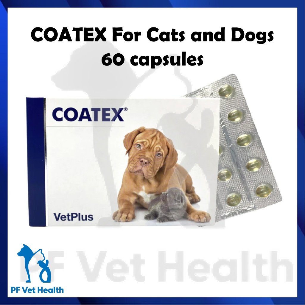 COATEX [VetPlus] Supplement for Dogs and Cat (60 capsules/box) | Shopee ...