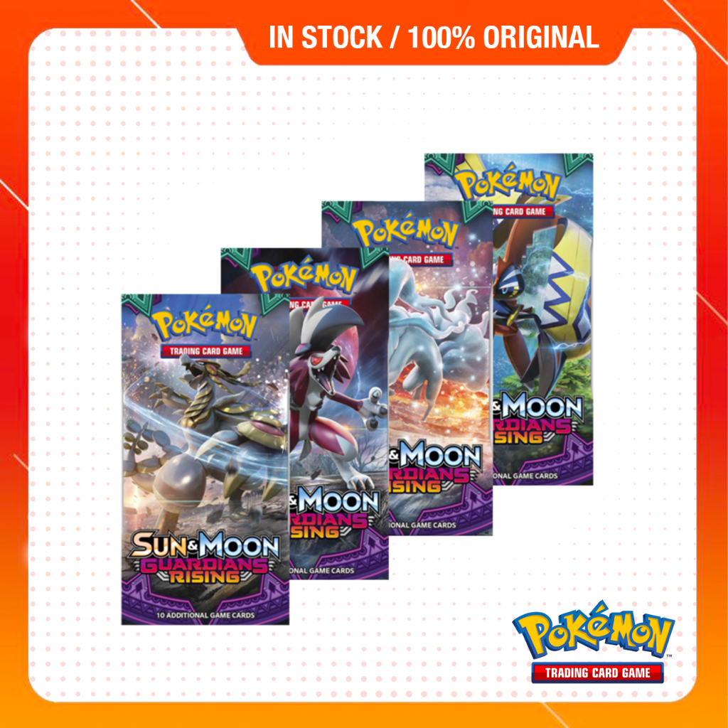 Pokemon Sun & Moon Guardians Rising Booster Pack 1set (4 Different ...