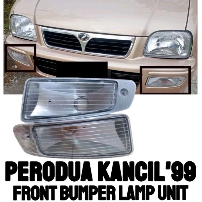 Kancil 1999Y,Kembara 2003Y Bumper Lamp Unit (Left/Right side) | Shopee ...