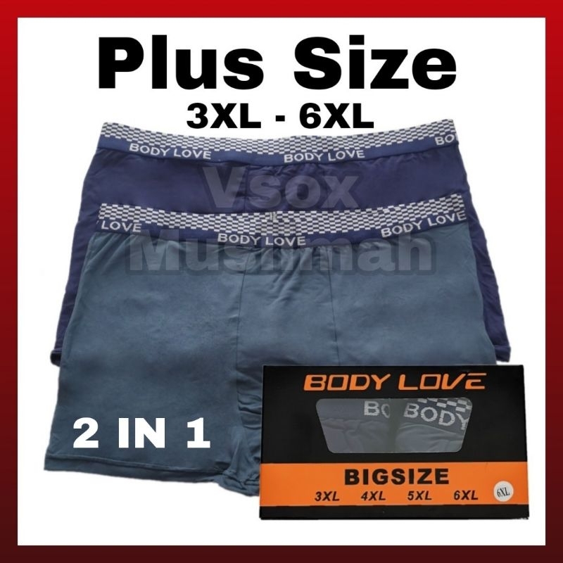 [Ready Stock] Body Love Big Size /Plus Size Men Boxer Underwear (3XL ...