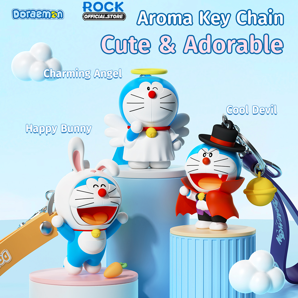ROCK Doraemon Aroma Keychain Angel & Devil (哆啦A梦) | Shopee Malaysia