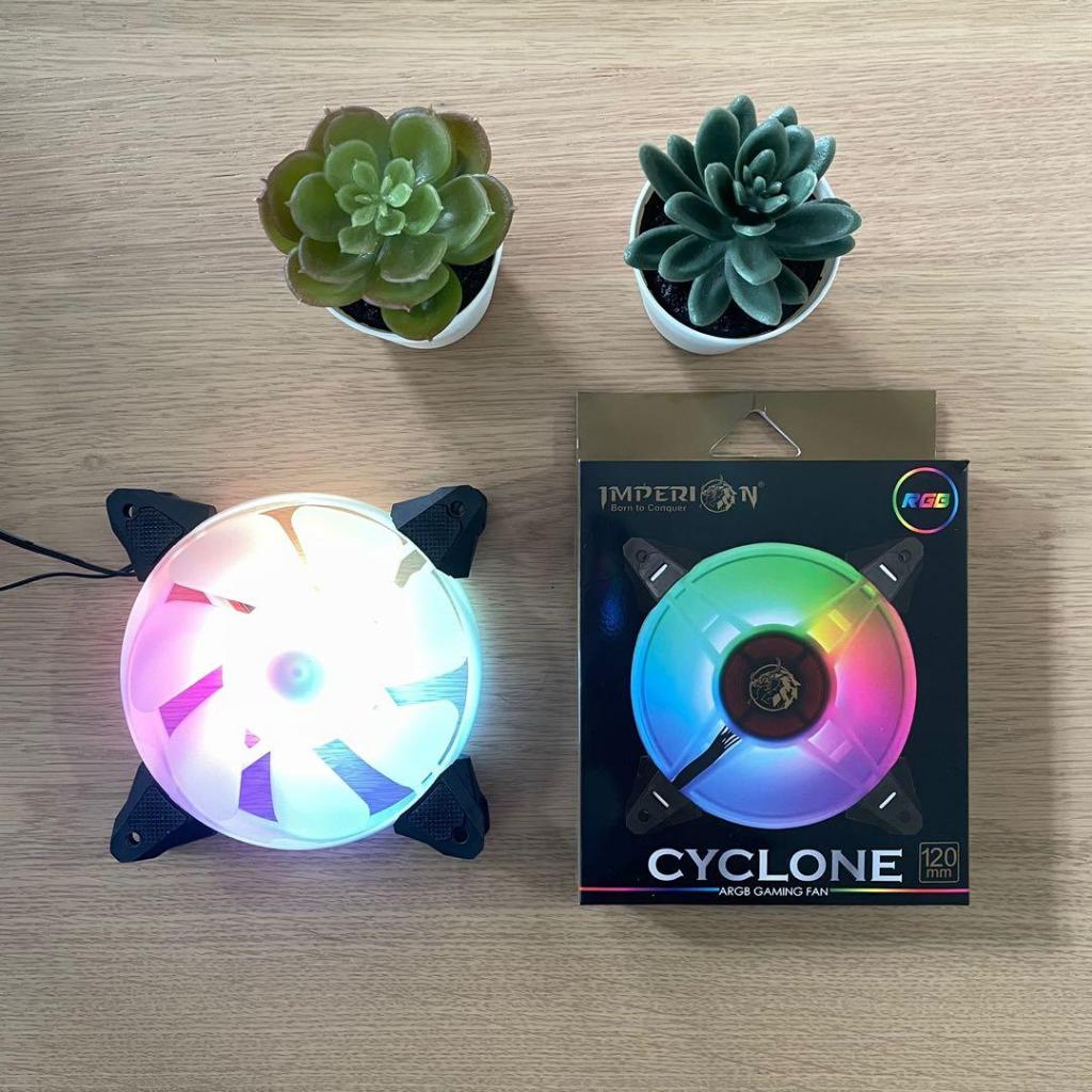 IMPERION CYCLONE/THRONE 120mm ARGB Gaming Fan | Shopee Malaysia