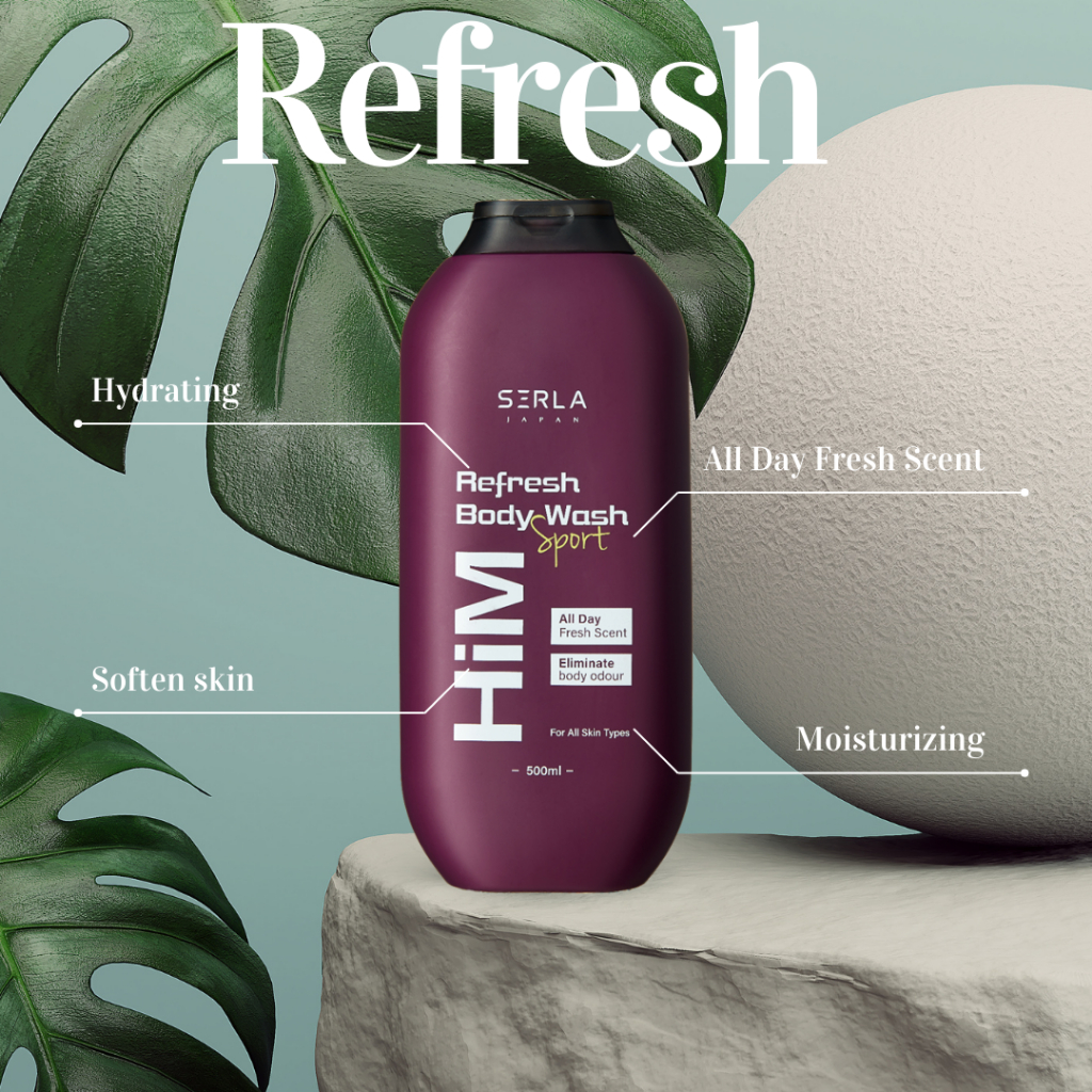 Serla Sport Refresh Body Wash (Long lasting fragrance, fresh, cooling ...
