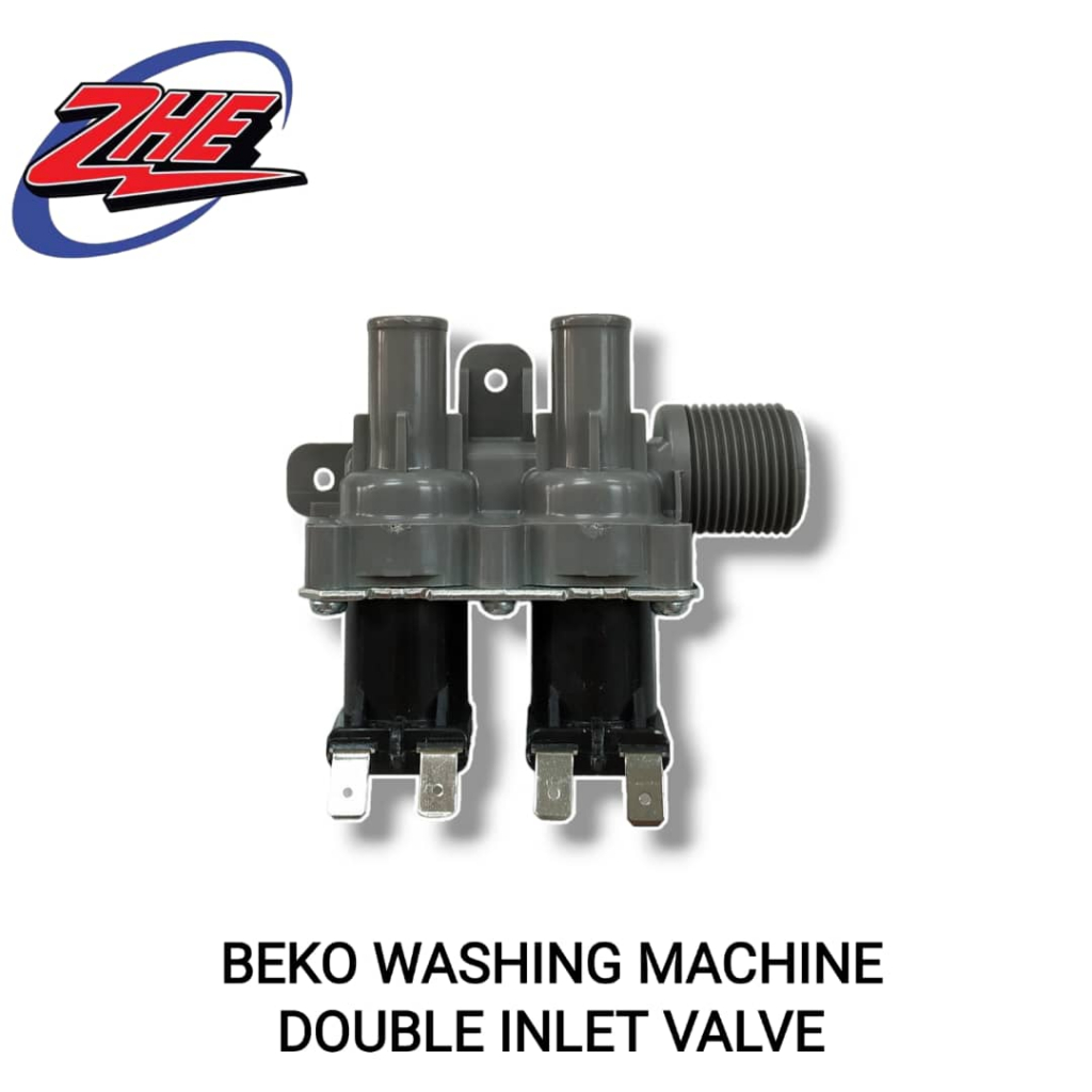 BEKO WTLD120D WASHING MACHINE DOUBLE WATER INLET VALVE FCS90A3 / INJAP ...
