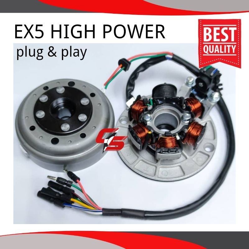Ex5 High Power Racing Standrad Magnet Assy & Starter Coil Fuel Coil ...