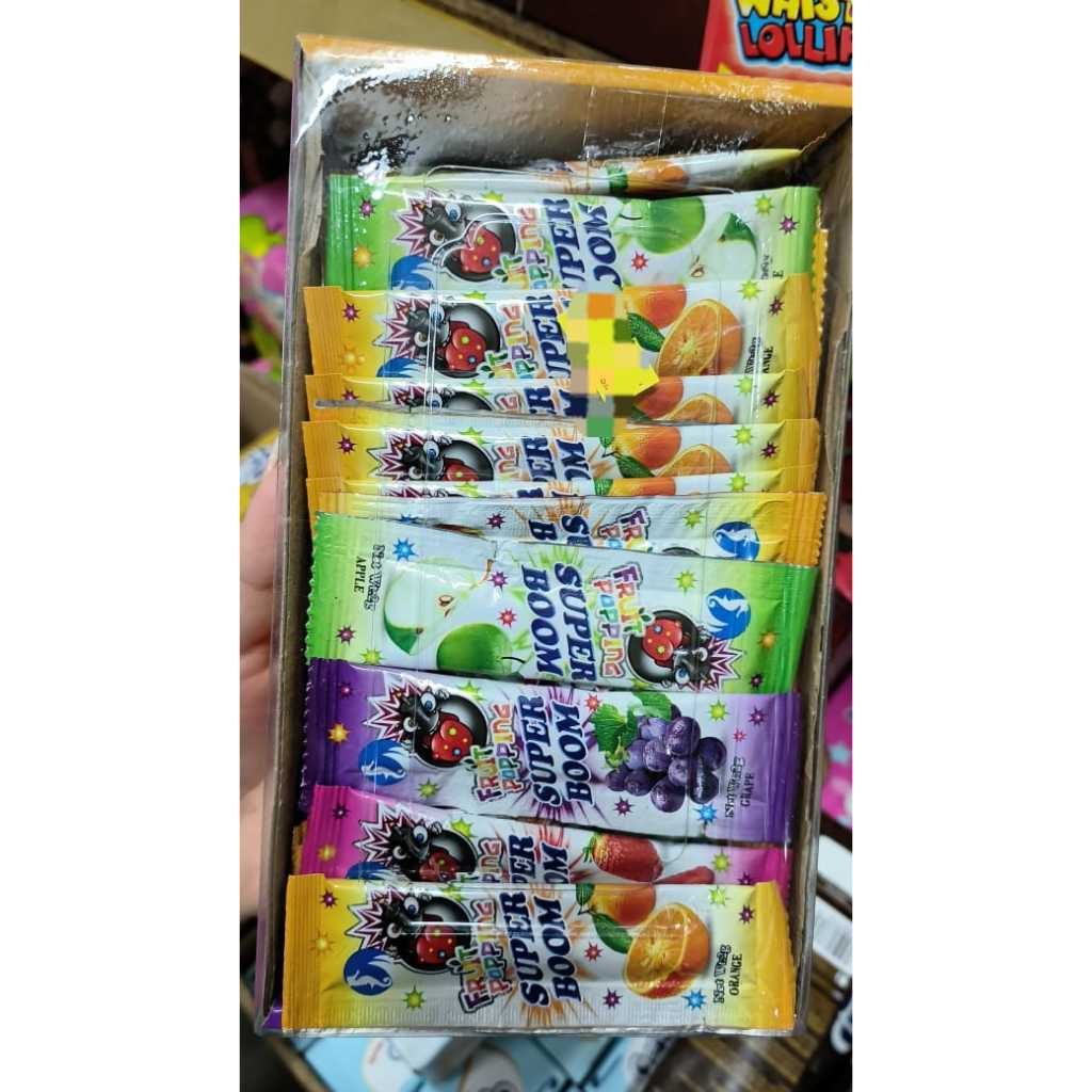 RM1 Super Boom Fruit Popping Candy Mix (HALAL) | Shopee Malaysia
