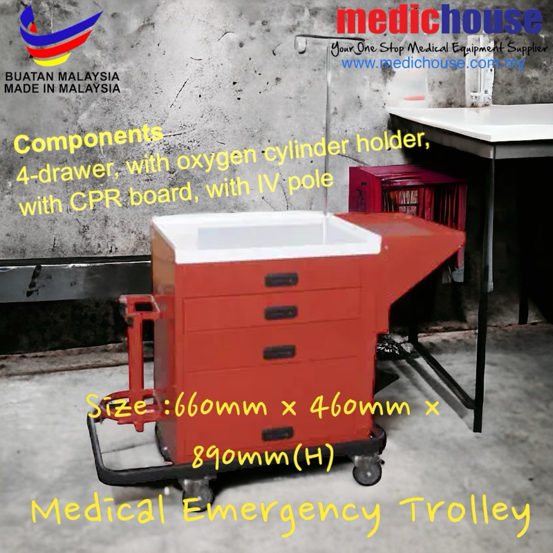HOSPITAL EMERGENCY Trolley | Shopee Malaysia