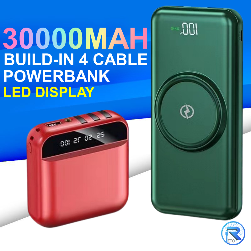 50000mAh 30000mAh 20000mAh Mini High Capacity Power Bank Powerbank ...