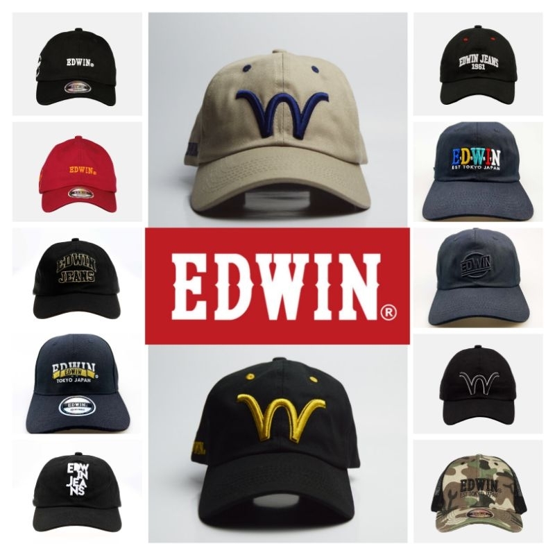 EDWIN SIGNATURE BRIM CAP | Shopee Malaysia