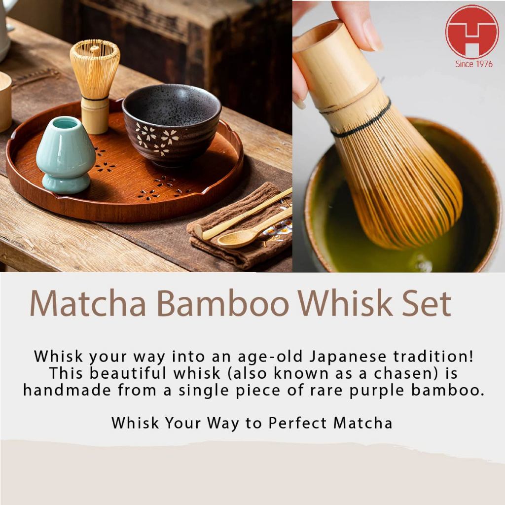 [TeoHin] Matcha Bamboo Whisk, Set, Latte, Japanese Tea, Bowl, Tray, 百本立 ...