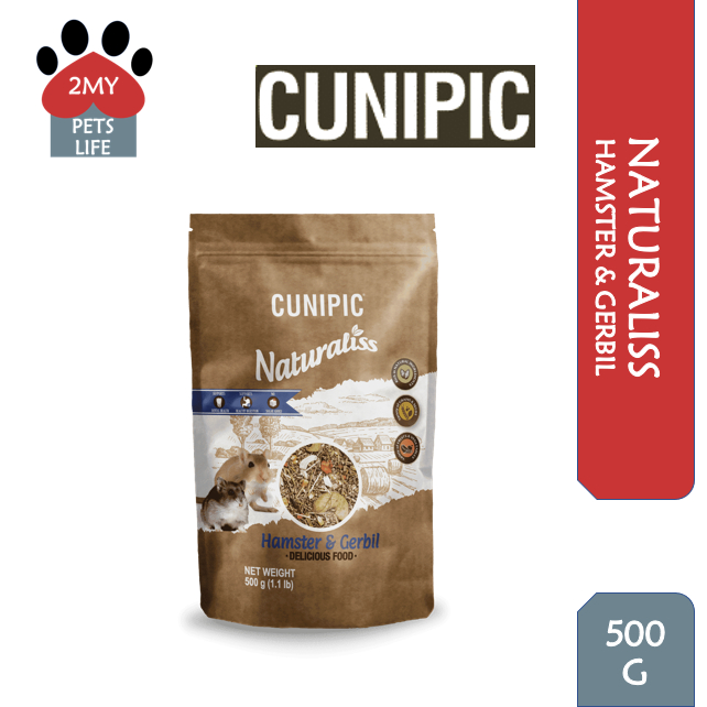 Best Before August 2025 CUNIPIC NATURALISS FOR HAMSTER & GERBIL 500G ...