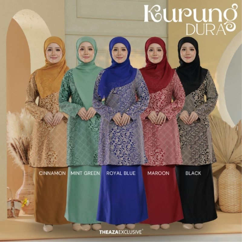 Baju Raya 2024 - Kurung Dura Material Toyobo Satin Batik By Theaza ...