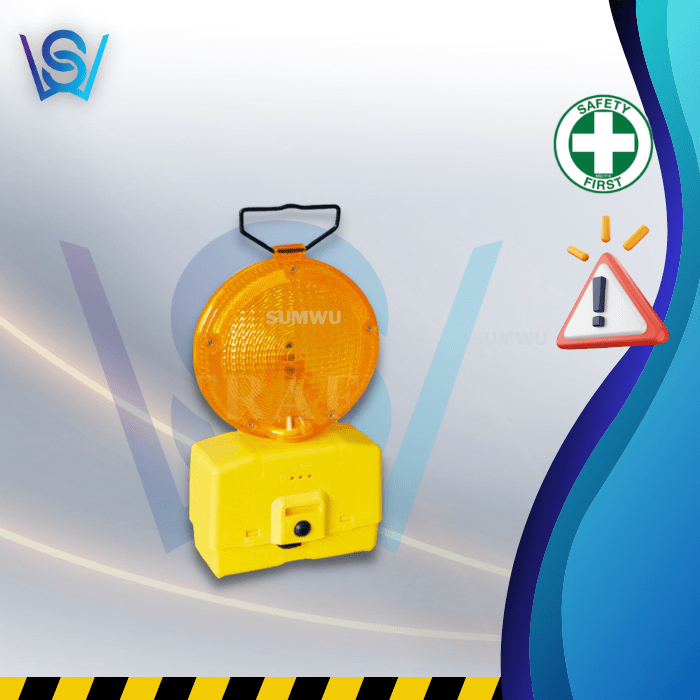 ROAD SAFETY FLASH HAZARD BLINK WARNING LIGHT SENSOR YELLOW FLASHING ...