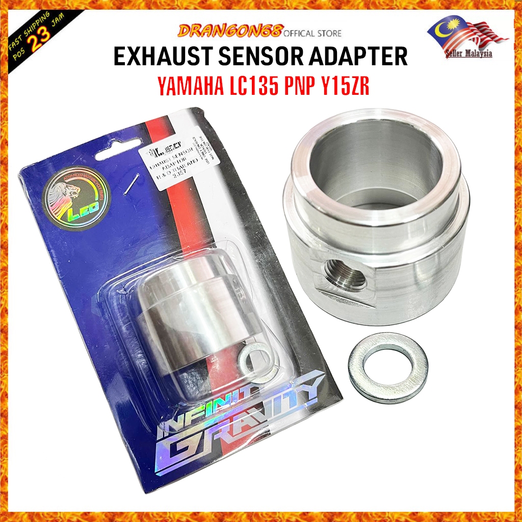 LEO RACING EXHAUST SENSOR ADAPTER LEO HEAD LC135 PNP Y15ZR 100% ...