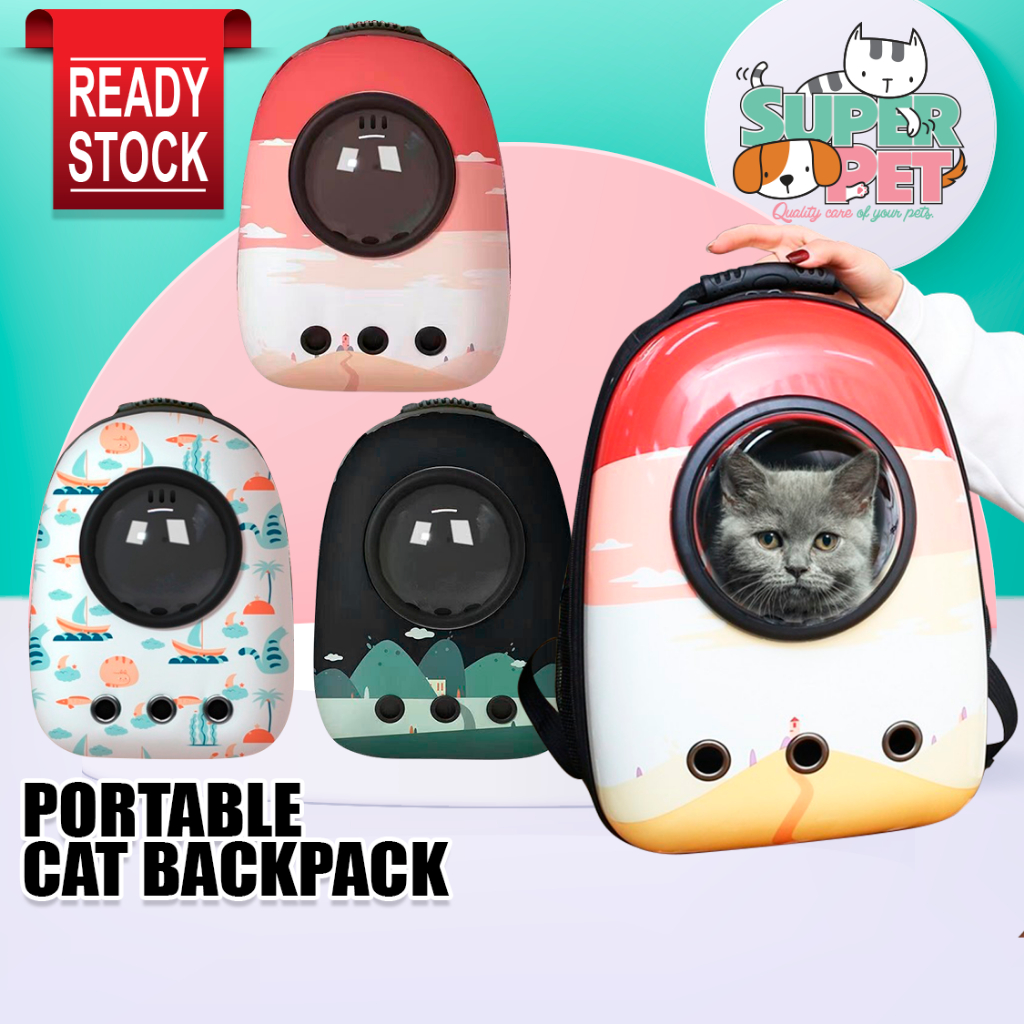 (Clearance) Pet Backpack Pet Carrier Beg Kucing Pet Dog Cat Carrier Beg ...