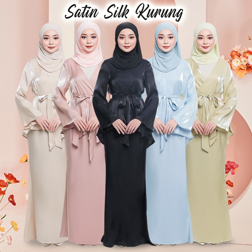 Baju Kurung Ironless Kurung Baju Kurung Moden Muslimah kurung kedah Wuduk Friendly Women Fashion ...