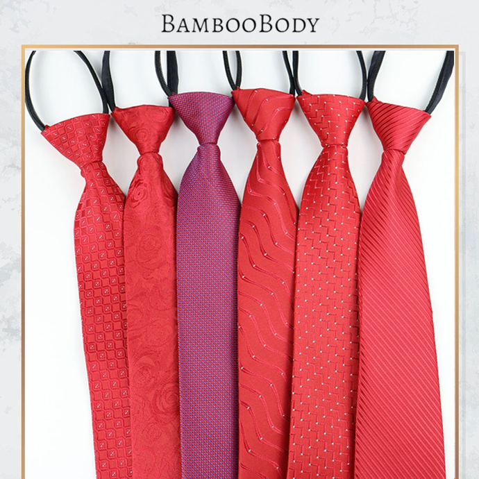 ⭐️⭐️ [ Red Series ] Gentlemen NeckTie Smart Business Easy Zip Tie Neck ...