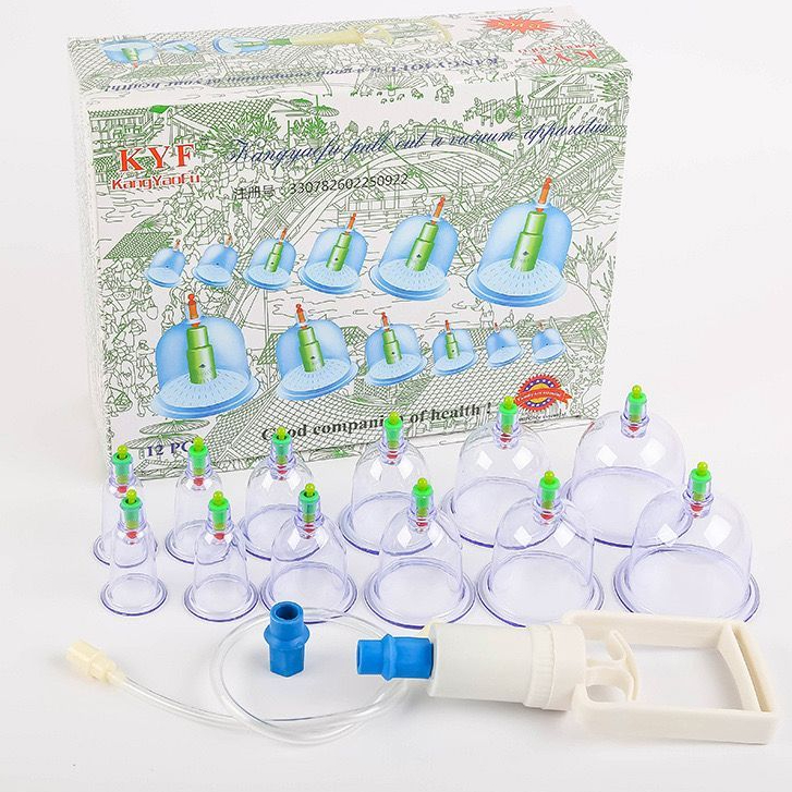 (Include Tube)Cupping Therapy 12 Cups/Set bekam/ 拔罐器 set Cupping Cup ...