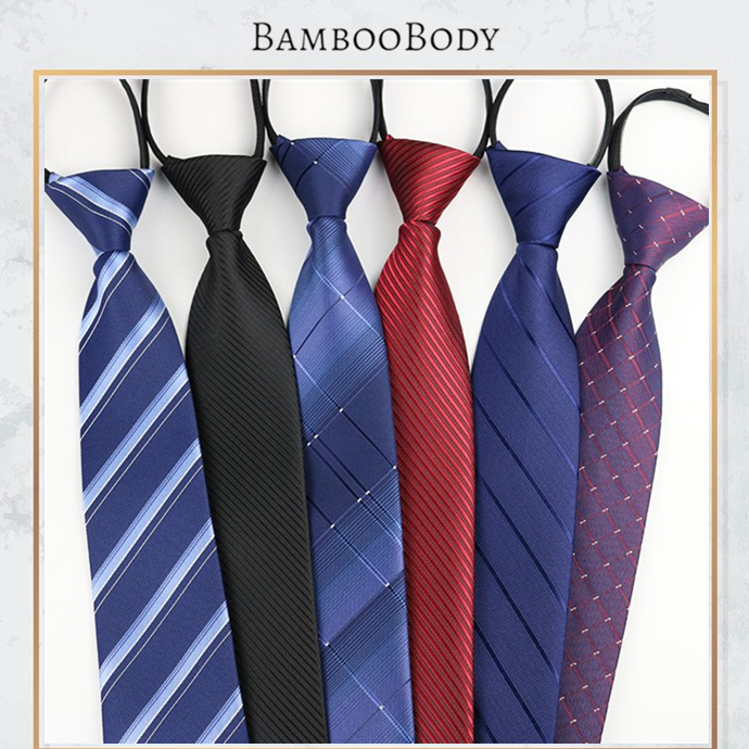 Gentlemen Neck Tie Smart Business Easy No Knot Rubber Formal Tuxedo Tie ...