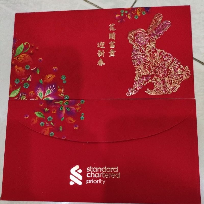 Standard chartered priority ang Pao red packet 2pcs | Shopee Malaysia