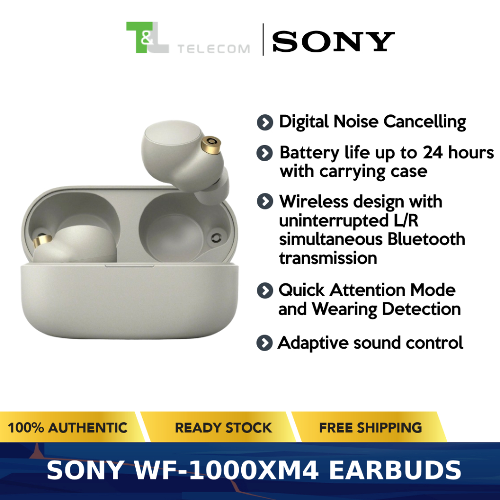Sony WF-1000XM4 Noise Cancelling Wireless Earbuds - Brand New/Original ...