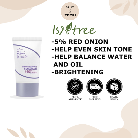 ISNTREE ONION NEWPAIR SUNSCREEN SPF40 PA+++ 50ML | Shopee Malaysia