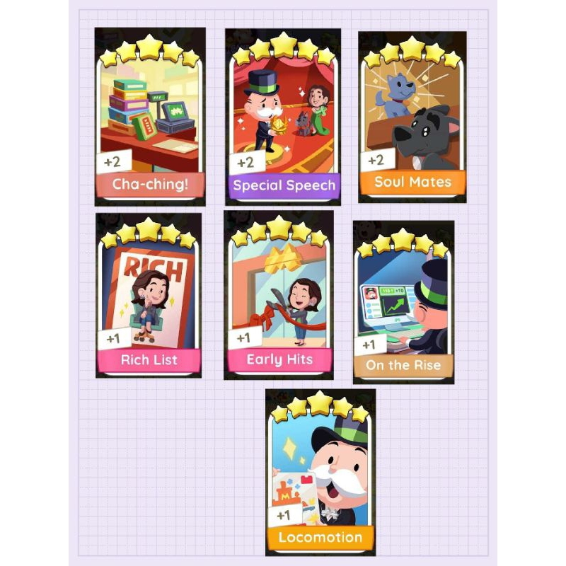 Monopoly Go Stickers 5star 🌟 | Shopee Malaysia
