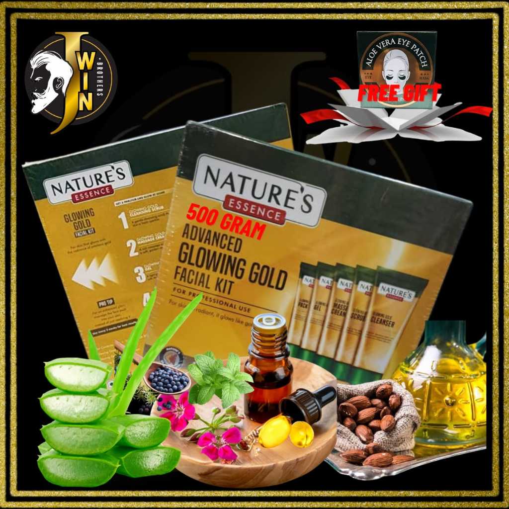 Nature's Essence Glowing Gold Facial Kit 500g | Shopee Malaysia