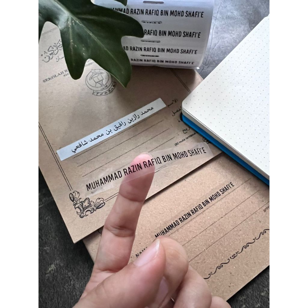 [Siap Dalam 2 Hari] Minimum 30pcs Sticker Nama / Sticker Nama Murid ...