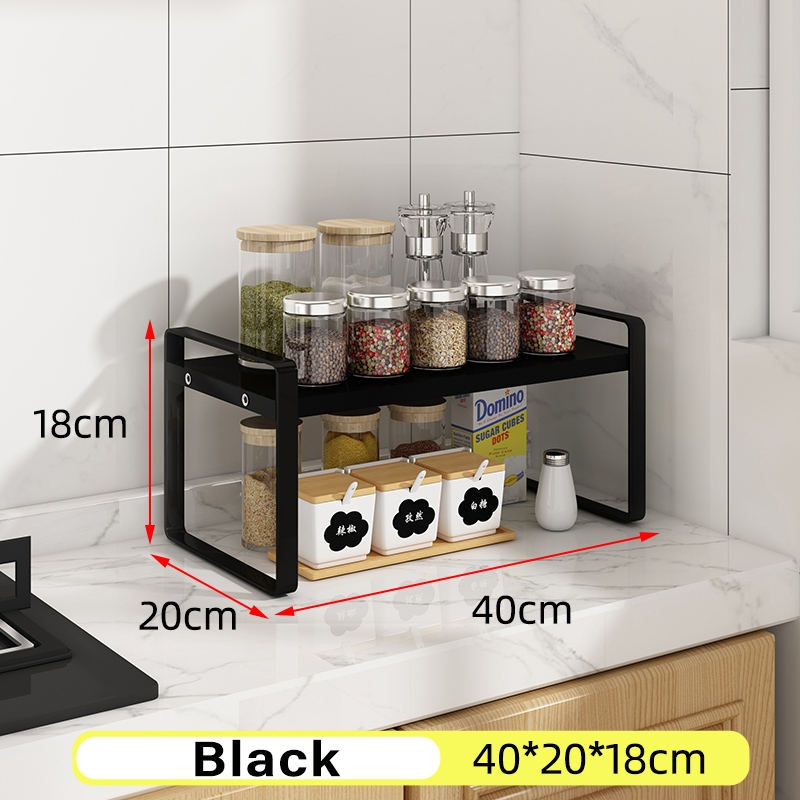 Kitchen Seasoning Rack Countertop Condiment Rack Kitchen Spice Rack ...