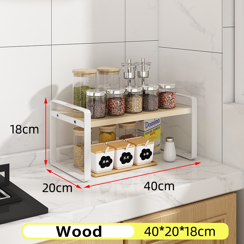 Kitchen Seasoning Rack Countertop Condiment Rack Kitchen Spice Rack ...