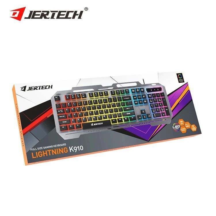 JERTECH K910 LIGHTNING FULL SIZE GAMING KEYBOARD | Shopee Malaysia