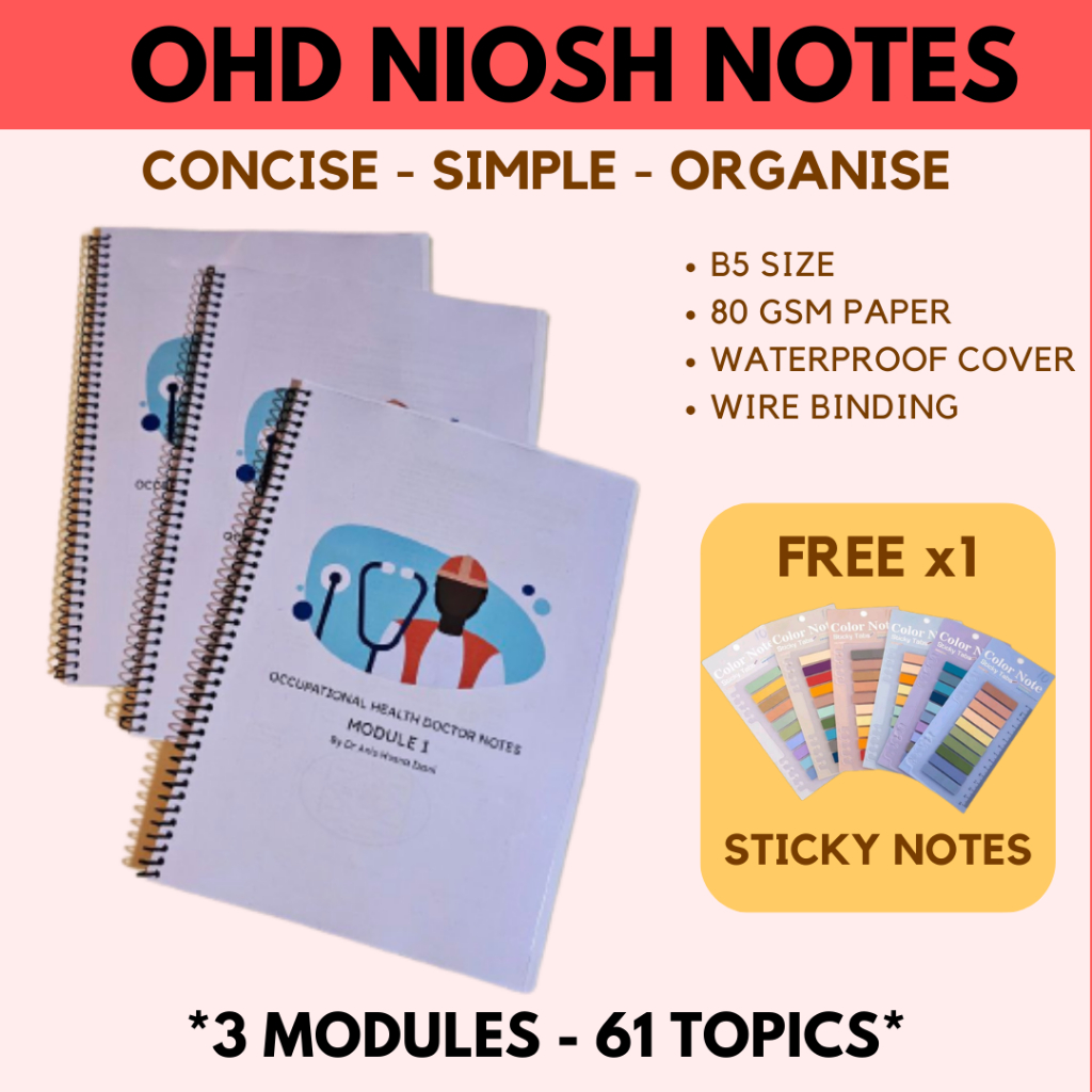 OCCUPATIONAL HEALTH DOCTOR OHD NOTES NIOSH | Shopee Malaysia