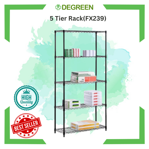 (FX239) 5 Tier 1.5m Rack Improved Version | Shopee Malaysia