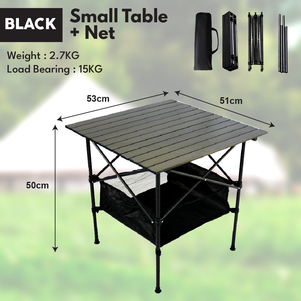 Das Nature™ Meja Lipat Camping Table set Portable Outdoor Foldable Meja ...