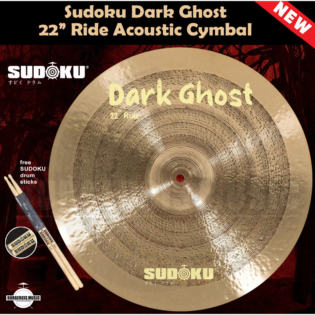 Sudoku Dark Ghost B20 cymbal (acoustic drum cymbal) | Shopee Malaysia