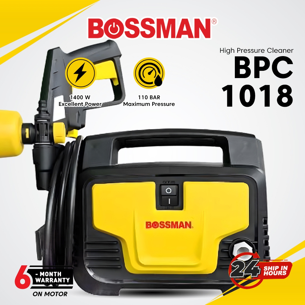 Bossman BPC1018 Water Jet High Pressure Washer 1400W Induction Motor ...
