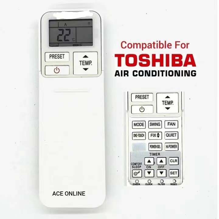 Toshiba Air Conditioner Remote Control KT-TS2 Replacement For WC-TA02NE ...