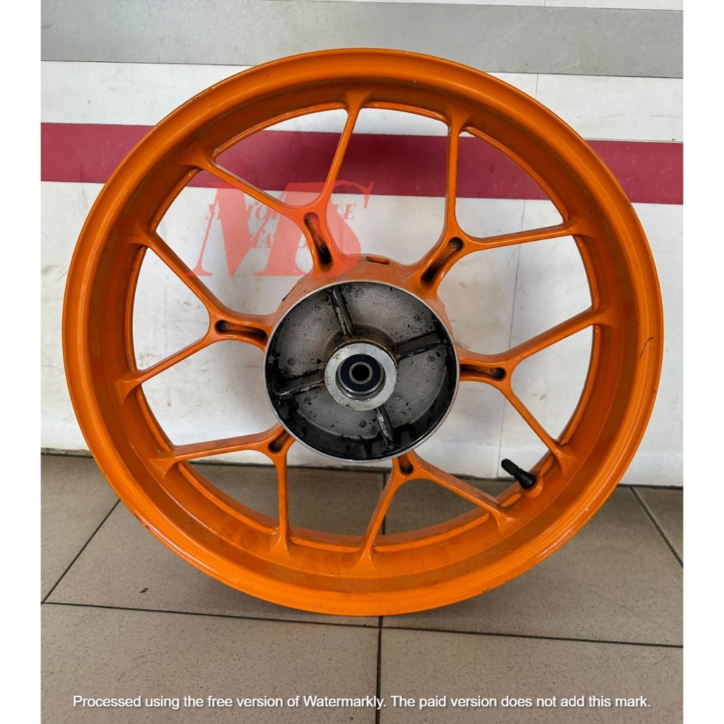 WHEEL ASSY RR HONDA RS150 V1/ RIM BELAKANG (REPSOL) ORIGINAL~~ (USED ...