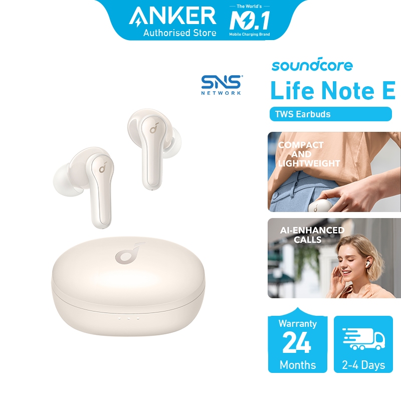 Anker Soundcore Life Note E Earbuds A3943 - White | Shopee Malaysia