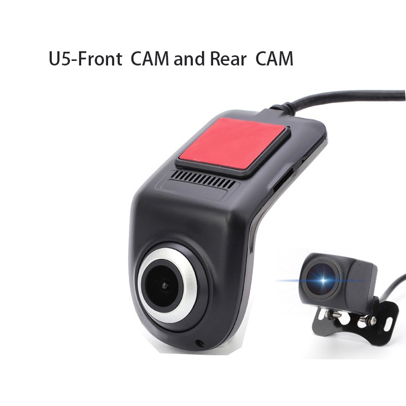 (For Android Player) Front & Rear Dash Cam DVR Hidden Car Cam Driving ...