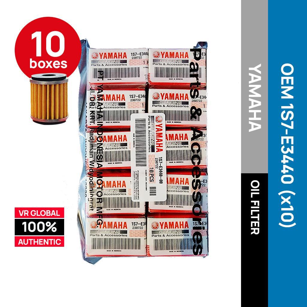 *10BIJI* ORIGINAL YAMAHA LC 4T OIL FILTER PENAPIS MINYAK HITAM LC135 V1 ...