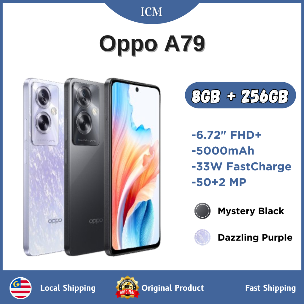 (Ready Stock) OPPO A79 5G (8GB Ram + 256GB Rom) 33W SUPERVOOC Original 1 Year Warranty | Shopee ...